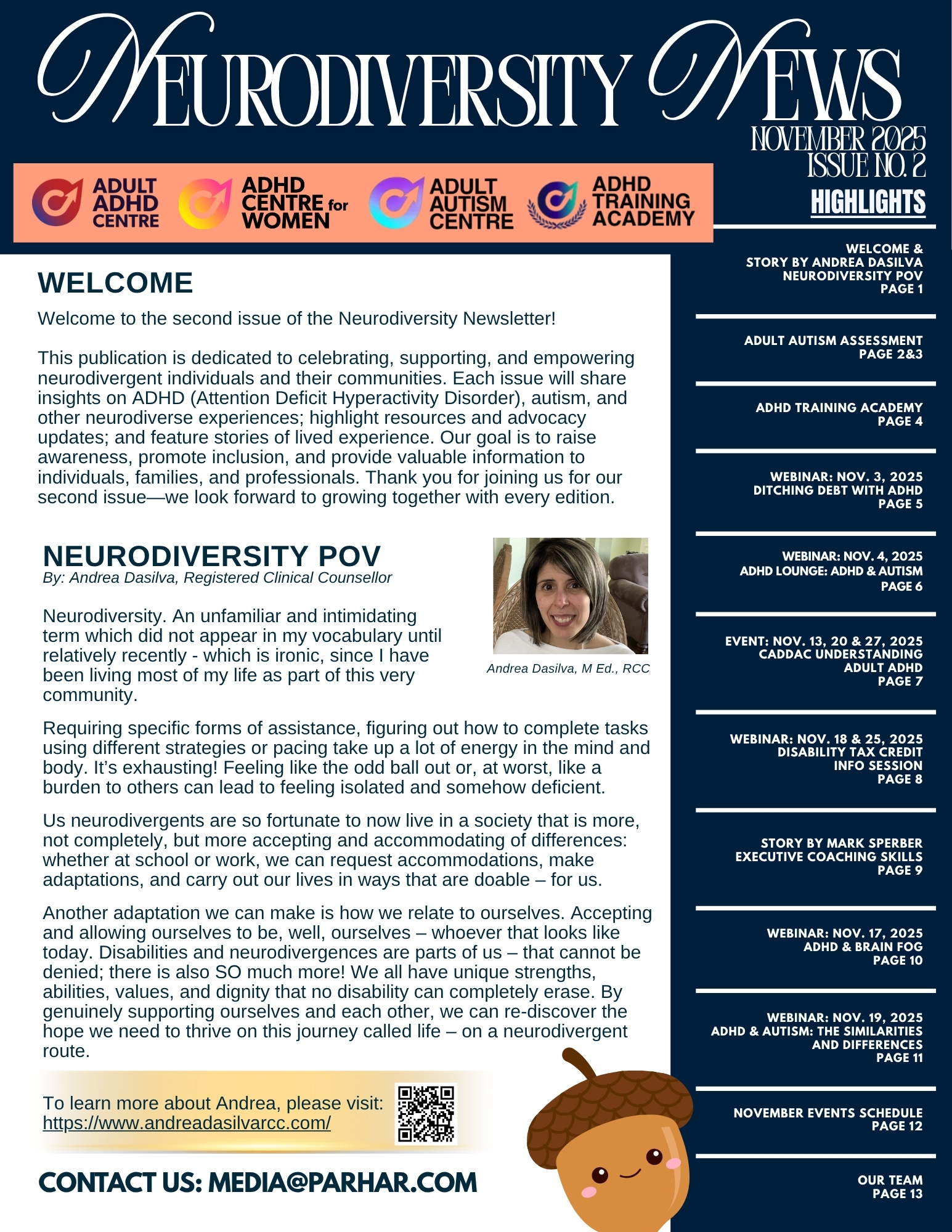 Neurodiversity Newsletter Issue #2 November 2025